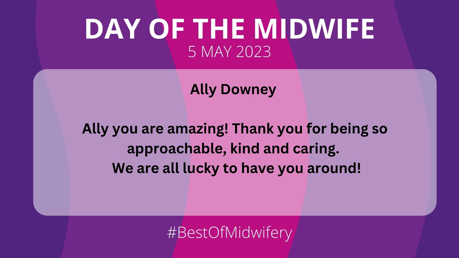 Big shout-out for our midwives, nurses and ODPs — Chelsea and ...