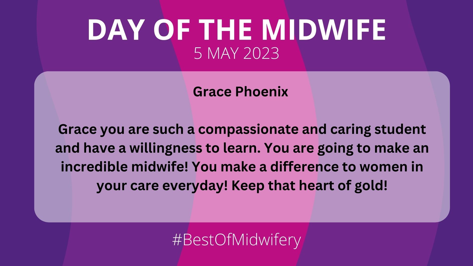 Big shout-out for our midwives, nurses and ODPs — Chelsea and ...