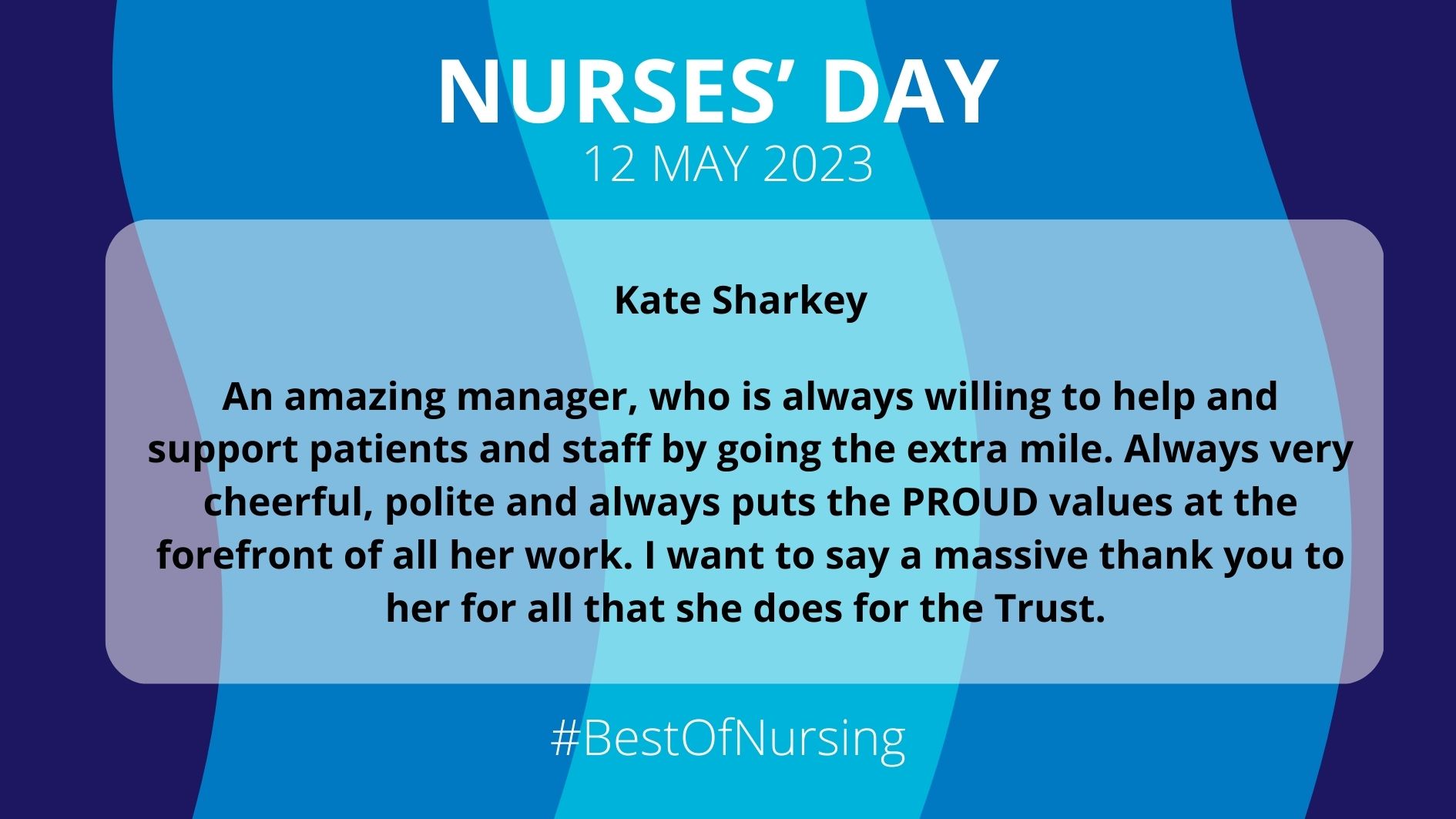 Big shout-out for our midwives, nurses and ODPs — Chelsea and ...