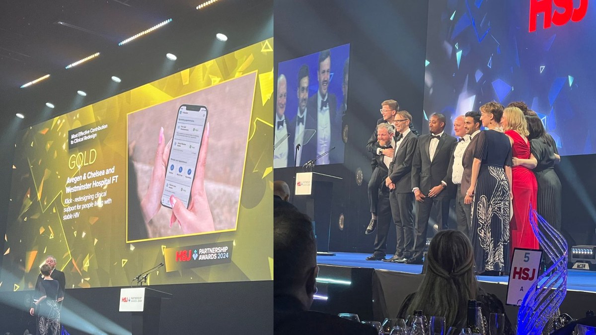 Chelsea and Westminster HIV team awarded HSJ Partnership Award 2024 for Klick service — Chelsea ...