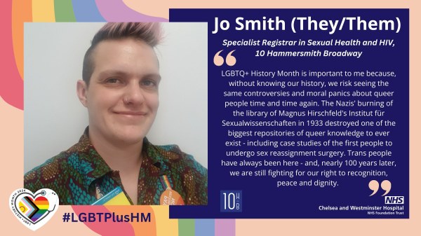 LGBTQ+ History Month — Chelsea and Westminster Hospital NHS Foundation ...